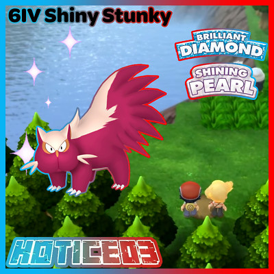 6IV Shiny Stunky Pokemon Brilliant Diamond Shining Pearl | eBay