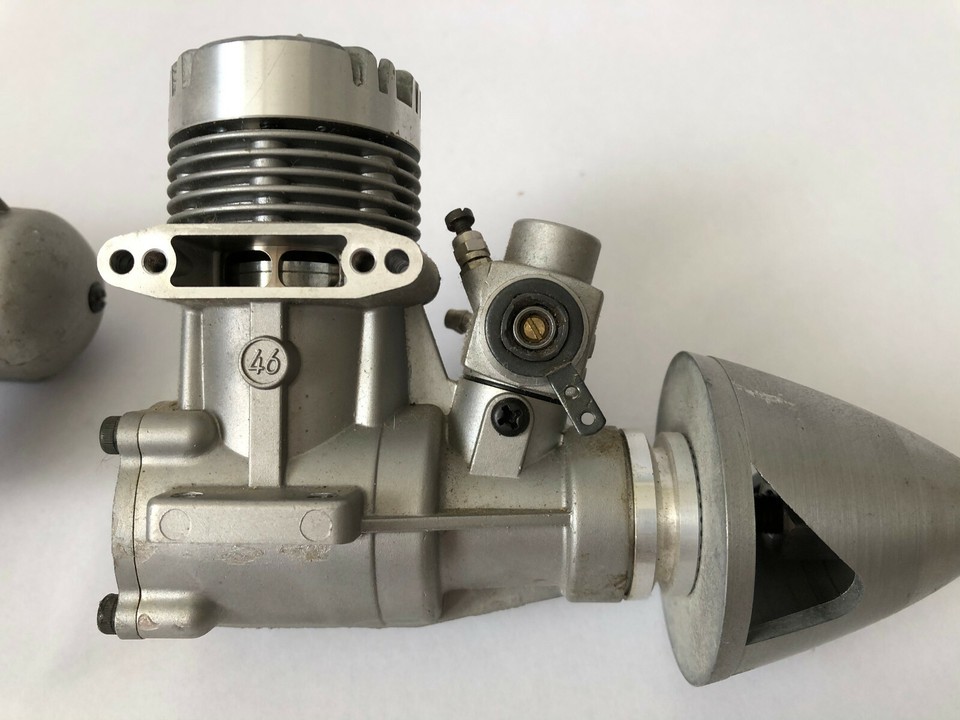OS Max SF 46 RC Engine with Aluminum Spinner and Muffler, Excellent ...