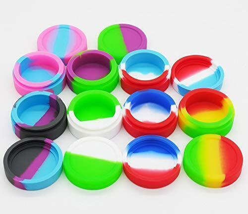 100pcs 2ml Round Silicone Non Stick Concentrate Containers Oil Jar ...