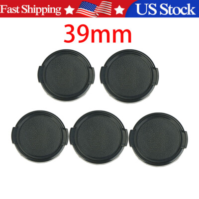 5PCS 39mm Snap on Front Cap For Nikon Fuji Olympus Sony Lens DSLR SLR ...