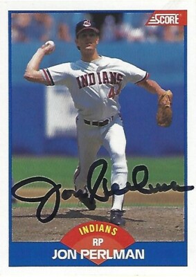 Autographed Signed 1989 Score #591 Jon Perlman Cleveland Indians | eBay