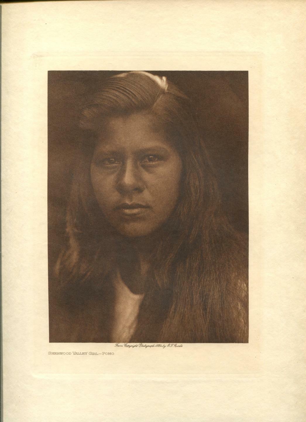 1924 Original Photogravure | Sherwood Valley Girl Pomo | Curtis | 5 1/2 ...