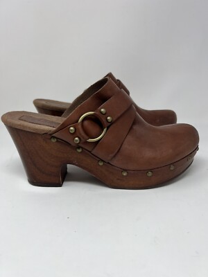 Korks by Kork Ease Women’s Clogs Brown Leather Sz 9 40.5 Buckle ...