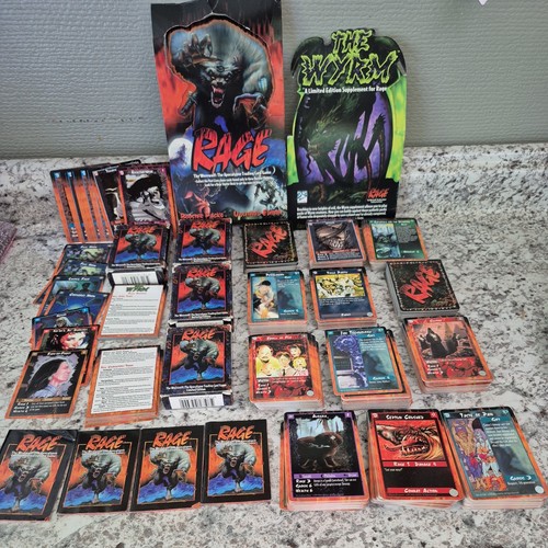 Large Lot of 936 Whitewolf Rage: Werewolf - The Apocalypse Cards TCG ...