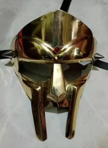 Halloween Medieval Golden MF Doom Gladiator Face Mask | eBay
