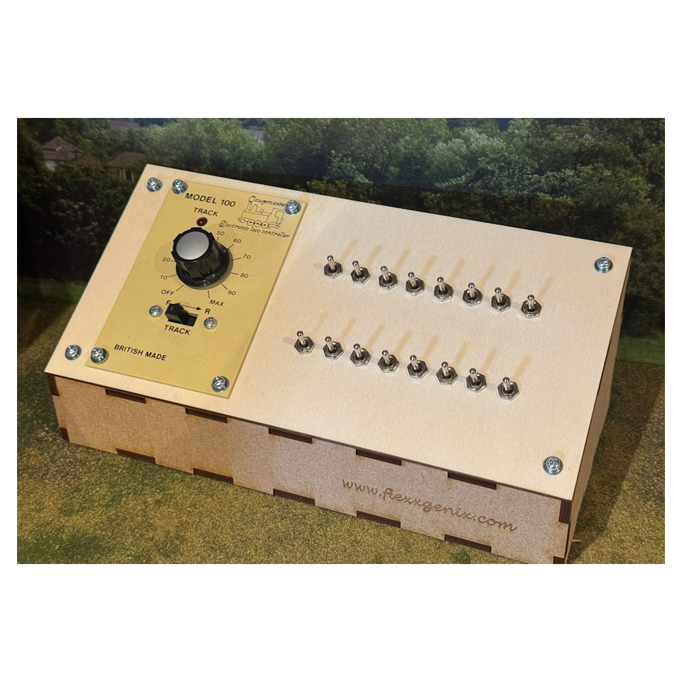 model railway control panel with switches and GMC100 controller options ...