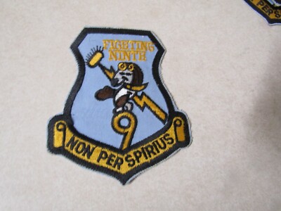 MILITARY PATCH VINTAGE OLDER US AIR FORCE FIGHTING NINTH NON PER ...