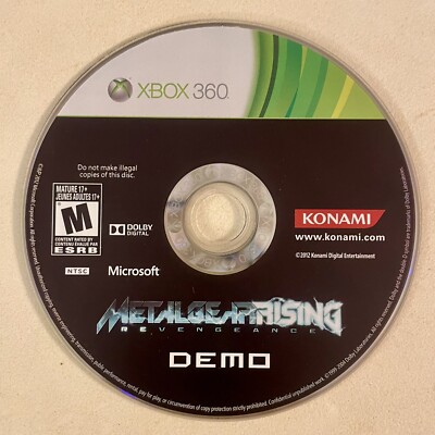 Metal Gear Rising: Revengeance Microsoft Xbox 360 Demo Disc Only | eBay