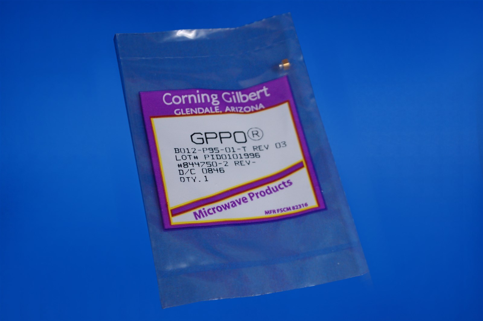 Corning Gilbert GPPO SMT Mount MMCX Male RF Microwave Connector B012 ...