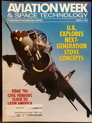 Aviation Week & Space Technology Magazine March 4 1996 | eBay