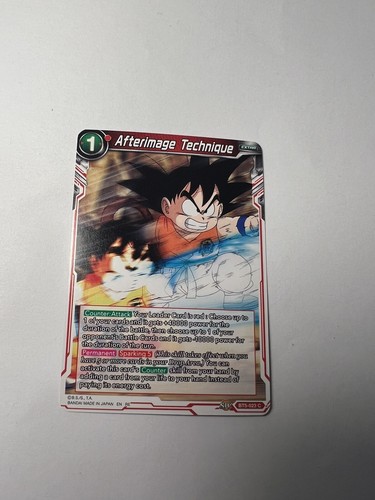 dragon ball z card BT15-023 C afterimage technique | eBay