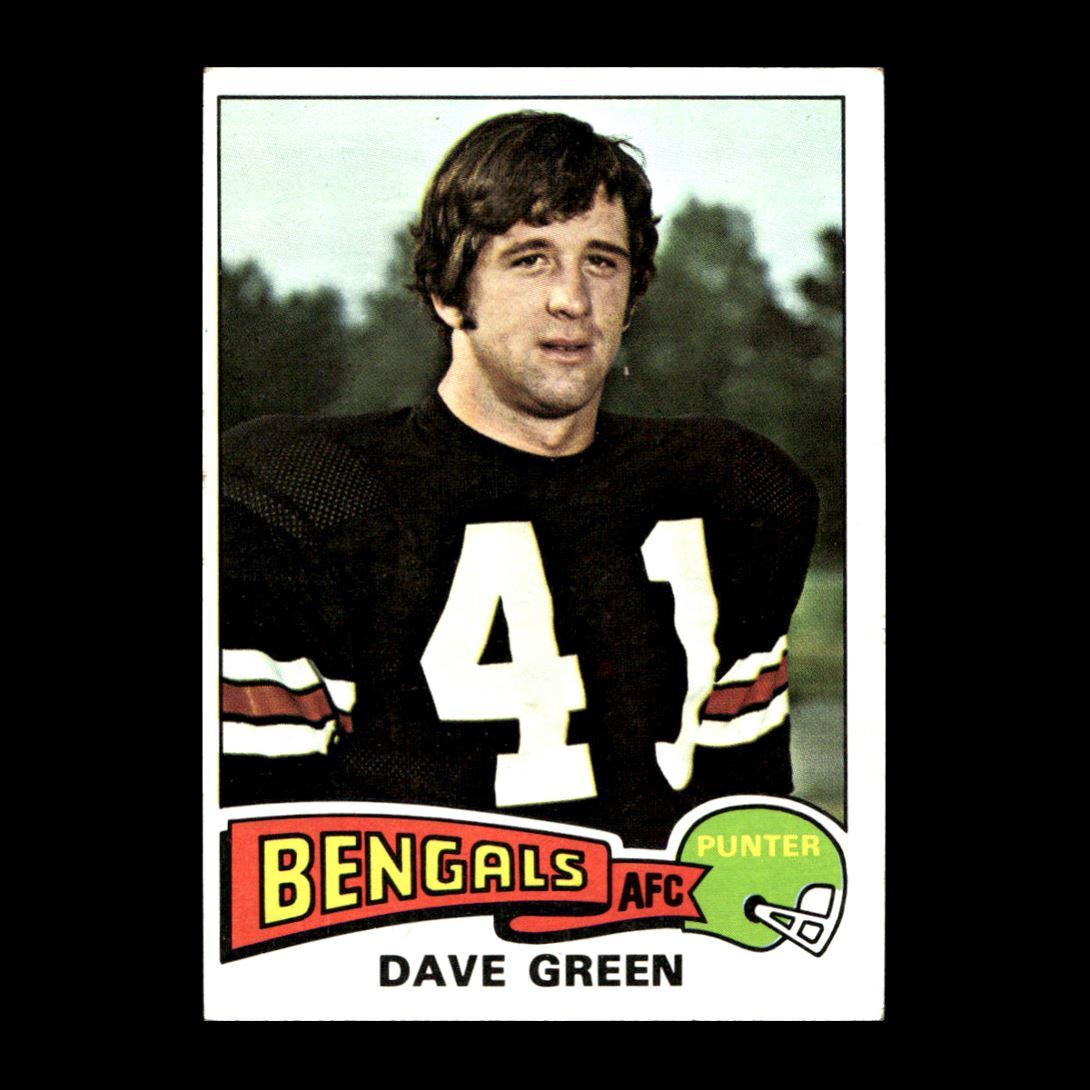 Dave Green 1975 Topps Rookie Cincinnati Bengals #394 R311G | eBay