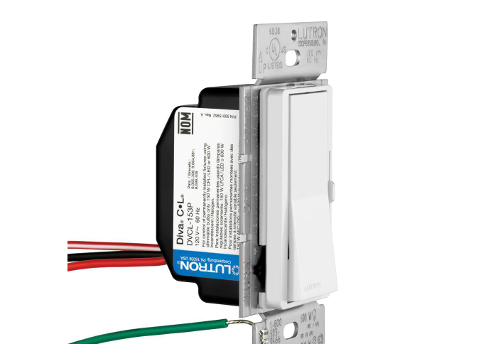Lutron Diva LED+ Dimmer for Dimmable LED Halogen and Incandescent Bulbs ...