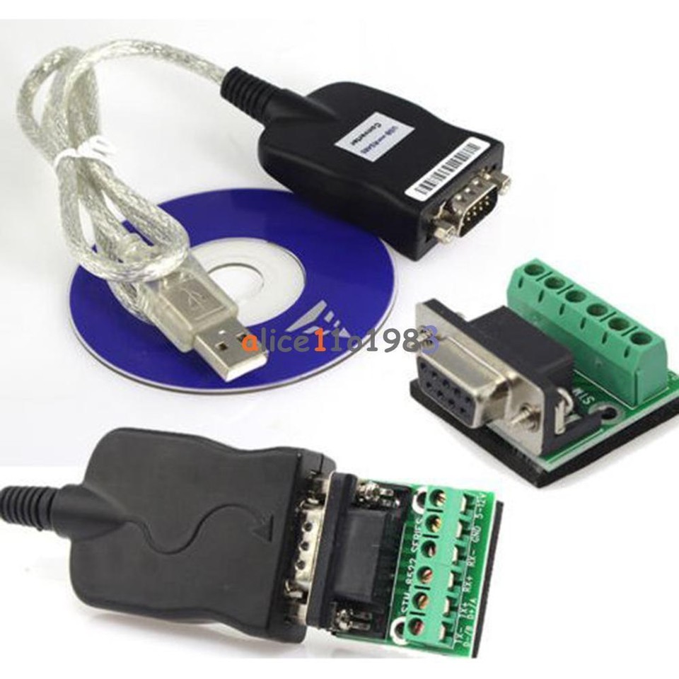 USB 2.0 To Interface RS-485 DB9 80mm Serial Converter Adapter Cord ...
