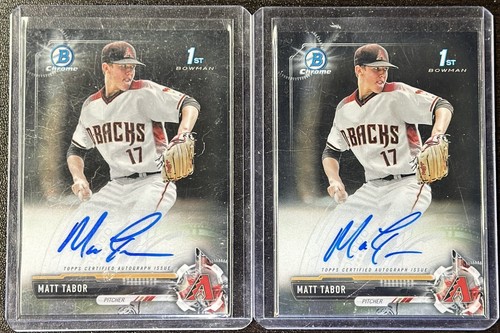 2017 Lot Of 2 Bowman Chrome 1st Rookie Auto Matt Tabor | eBay
