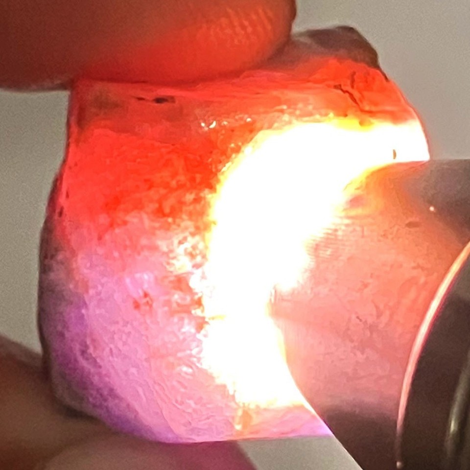 53.52 Ct - Natural 100% Very Good Rough Bi-Color Blue Purple Sapphire ...