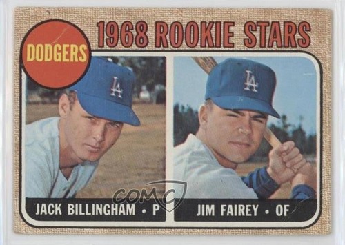 1968 Topps 1968 Rookie Stars Jack Billingham Jim Fairey #228 Rookie RC ...