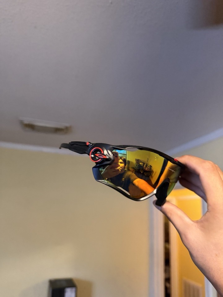 Black Red And Yellow Oakley Sunglasses Shades Oakleys Glasses | eBay