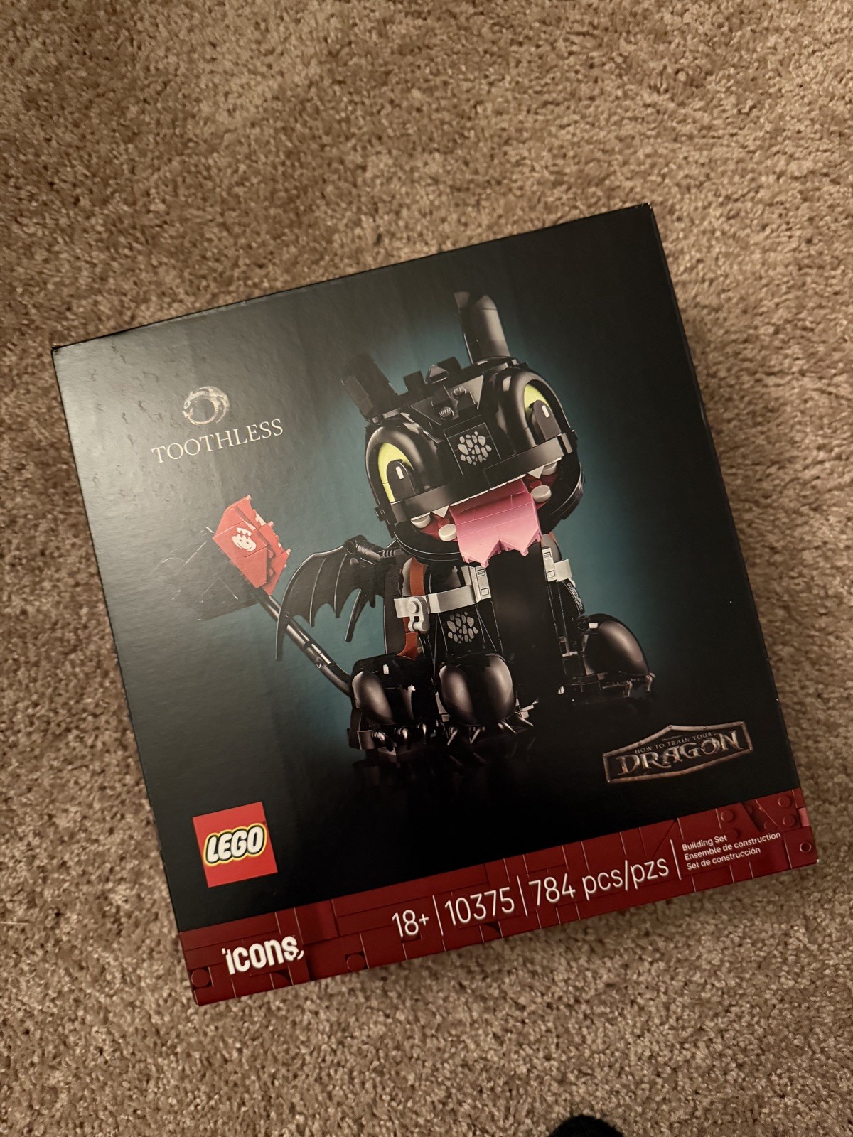 LEGO Icons 10375 How to Train Your Dragon: Toothless brand new in box ...