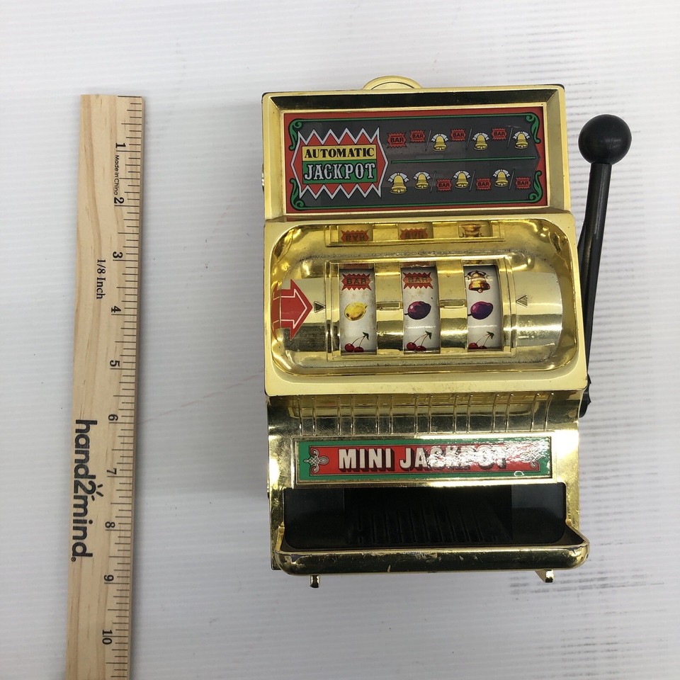 VTG Waco Golden Jackpot Mini Slot Machine Mechanical Toy Made in Japan ...