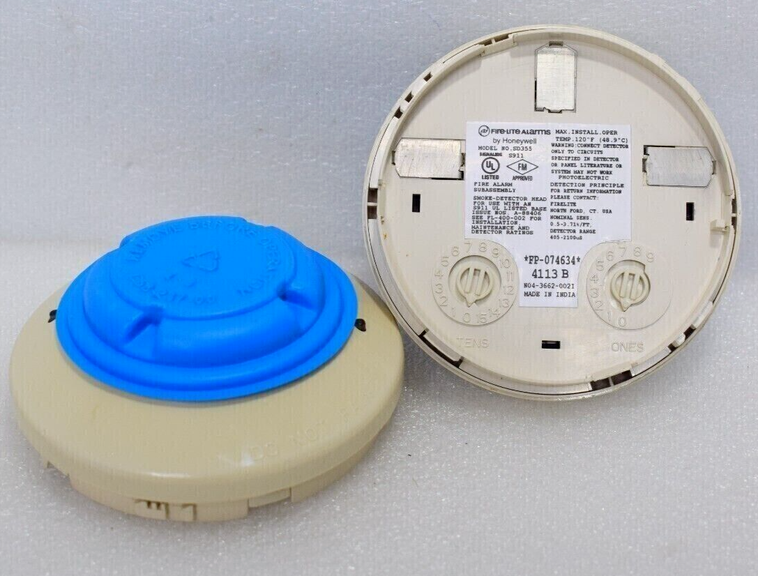SD355 Honeywell Photoelectric Addressable Smoke Detector Smoke Detector ...