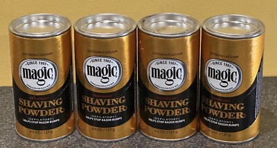 SoftSheen-Carson Magic Shaving Powder, Razorless Shaving, Lot of 4 Cans ...