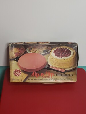 Vintage GE dip-N-flip Electric Crepe Maker CR1 3950-112 Dip Flip ...