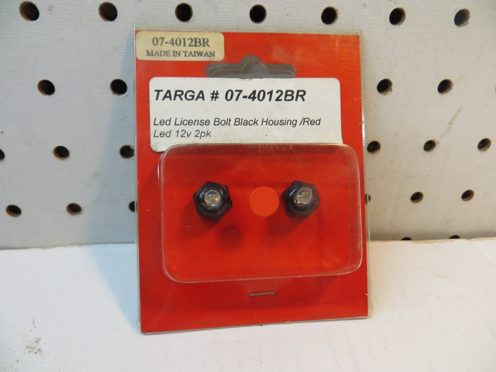 Targa brand red LED motorcycle license plate bolt set | eBay