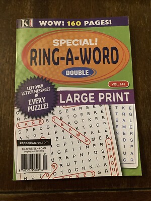 Special! Ring-A-Word Double Volume 245 New Free Shipping Kappa 160 ...