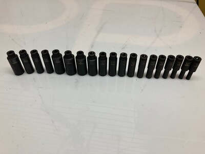 24 Pc. 1/4 Drive Impact Socket Set Metric Deep and sae oexpert | eBay
