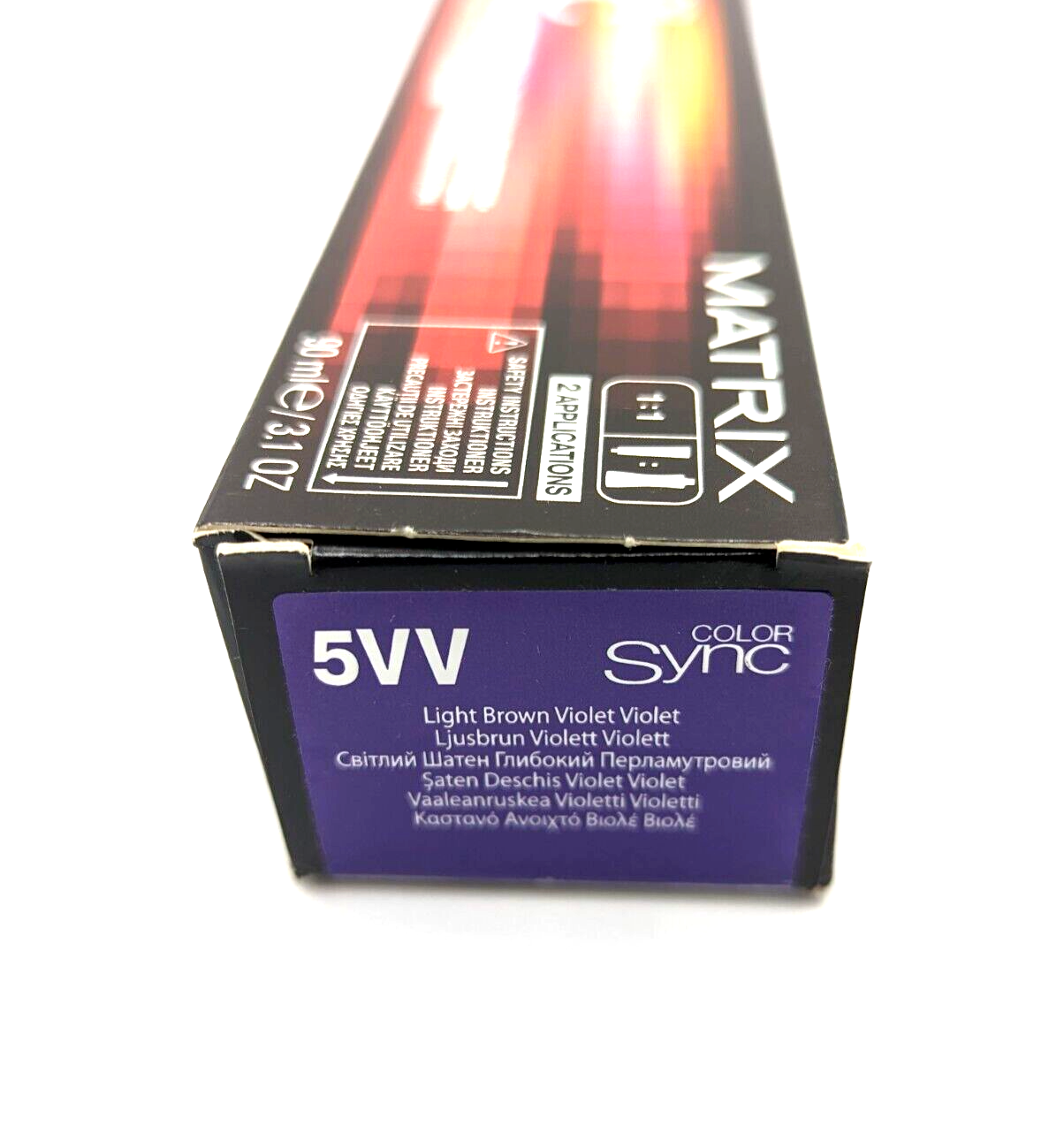 Matrix ColorSync Hair Colour 5VV Light Brown Violet Violet Ammonia (90 ...