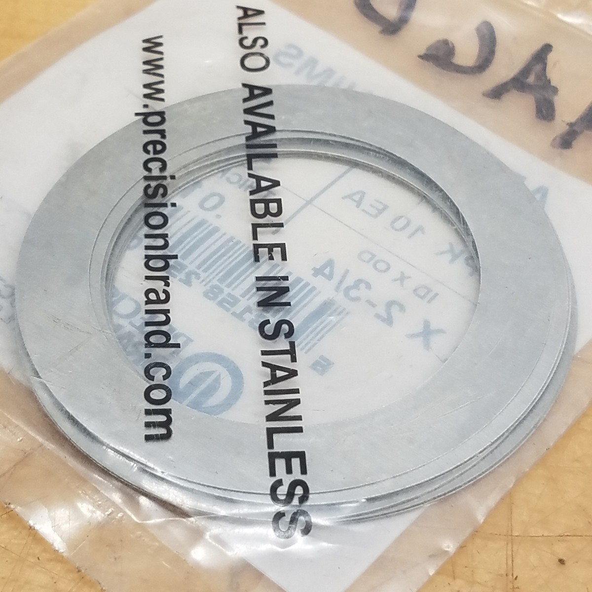 Precision Brand PB-25125 Round Shim .004 Inch Thick X 1/2 Inch I.D. X 3 ...