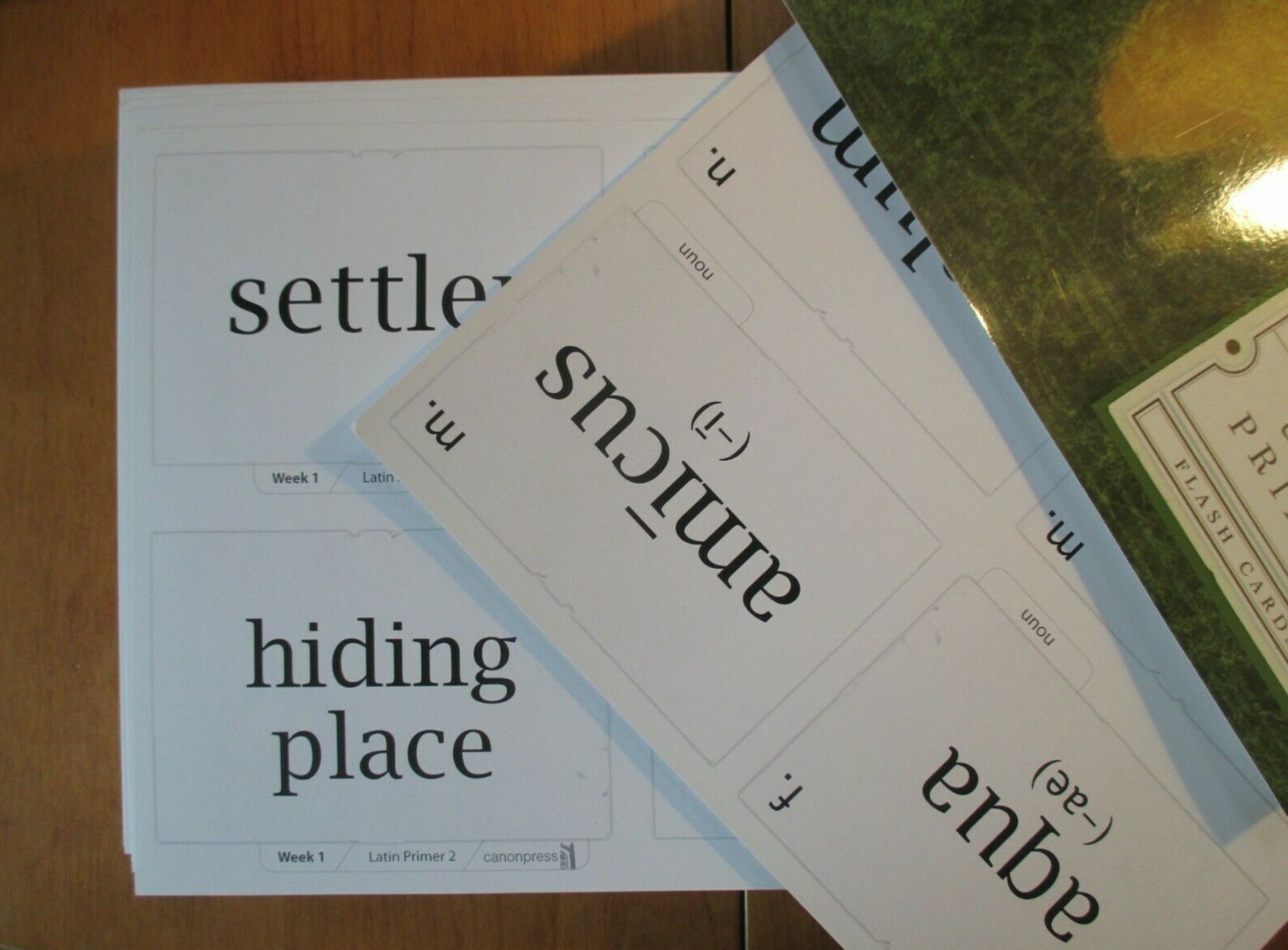 Latin Primer 2 Flash Cards by Canon Press (2010, Hardcover) for sale ...