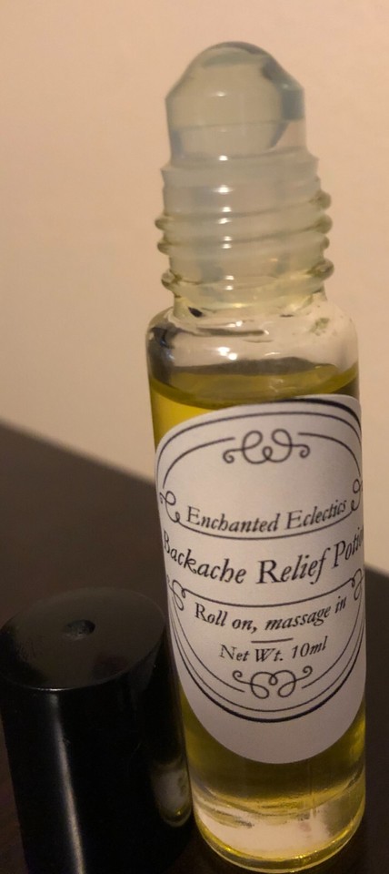 Enchanted Eclectics Backache Pain Relief Oil Blend Roller * Massage Oil * | eBay