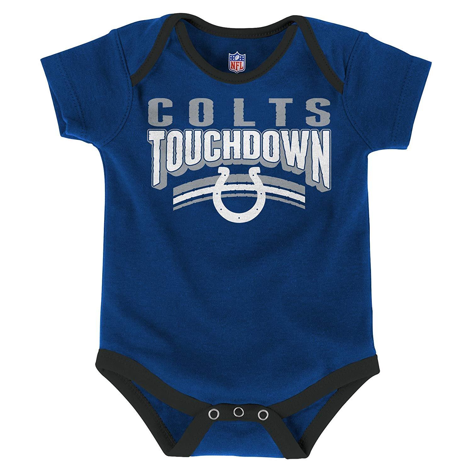 Infant Newborn Baby Boy's NFL Indianapolis Colts Bodysuit Creeper 18 ...
