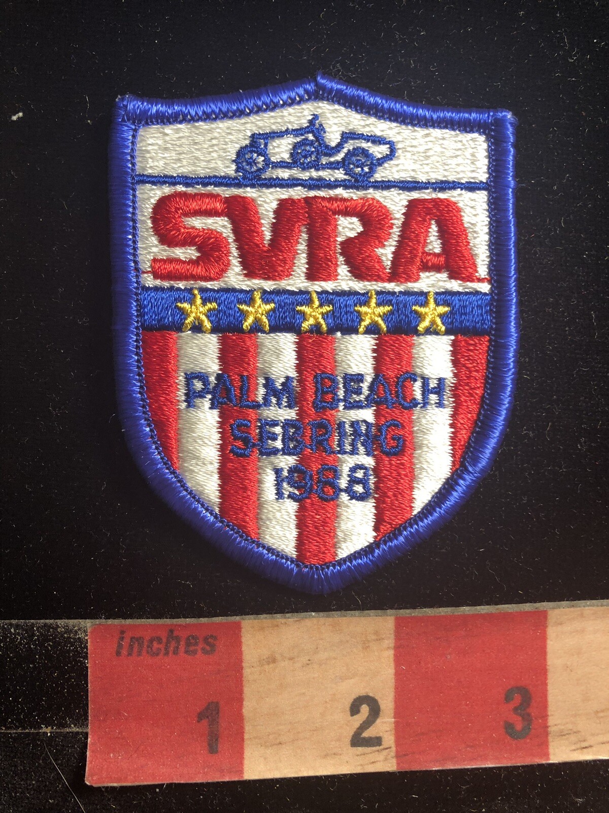 1988 SVRA PALM BEACH SEBRING Patch Sportscar Vintage Racing Assn 00W9 ...