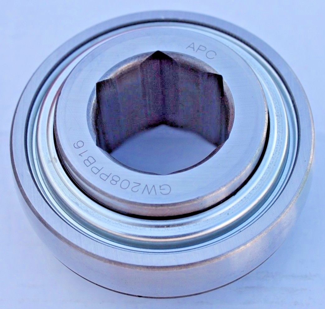 Premium GW208PPB16 Ag Disc Harrow Bearing 1-1/4" HEX Bore Spherical OD ...
