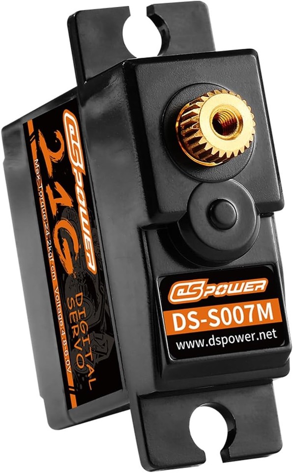 2PCS 21G Mini Digital Servo, Steering Gear Full Metal Micro RC Servos ...