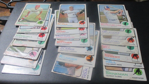 21) 1973 Topps FILLER baseball cards #5-#524 Gene Tenace Buddy Bell RC ...