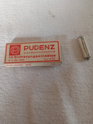 10x Pudenz F2A Sicherung Fuse Sicherungseinsätze 2A Fein-sicherung ...