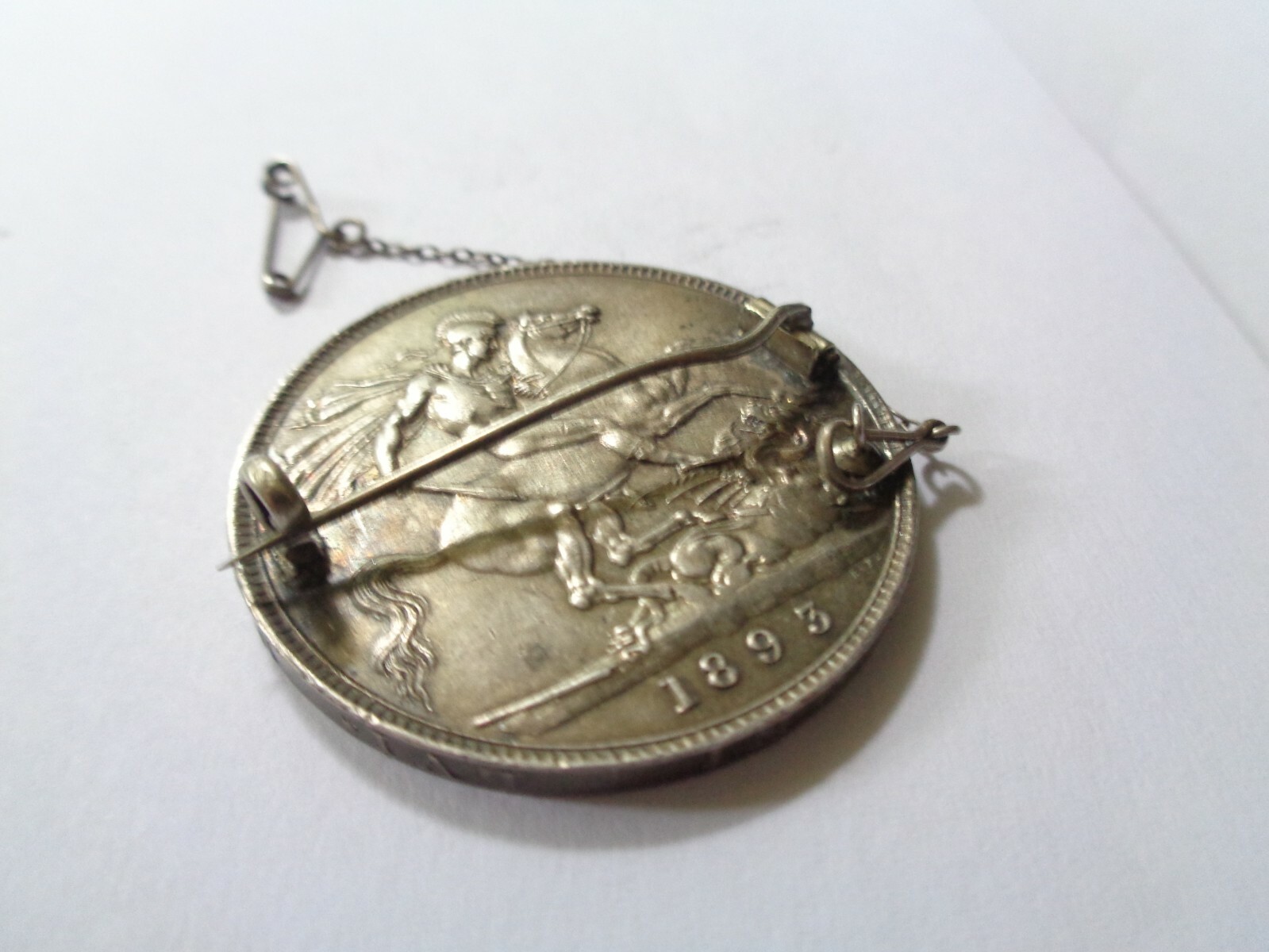 Victoria DEI GRA D.E.F BRITT REGINA FID DEF IMD IMP Silver Crown 1893 ...