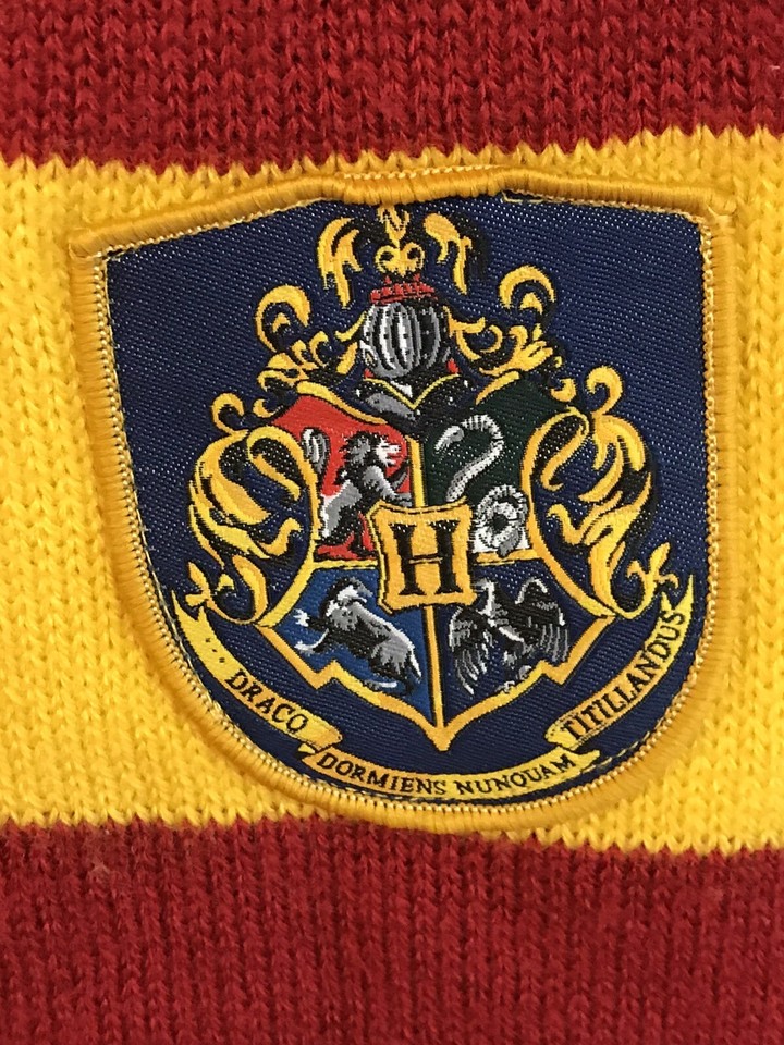 HARRY POTTER Hogwarts House Red Yellow Scarf Gryffindor And RON WESLEY ...
