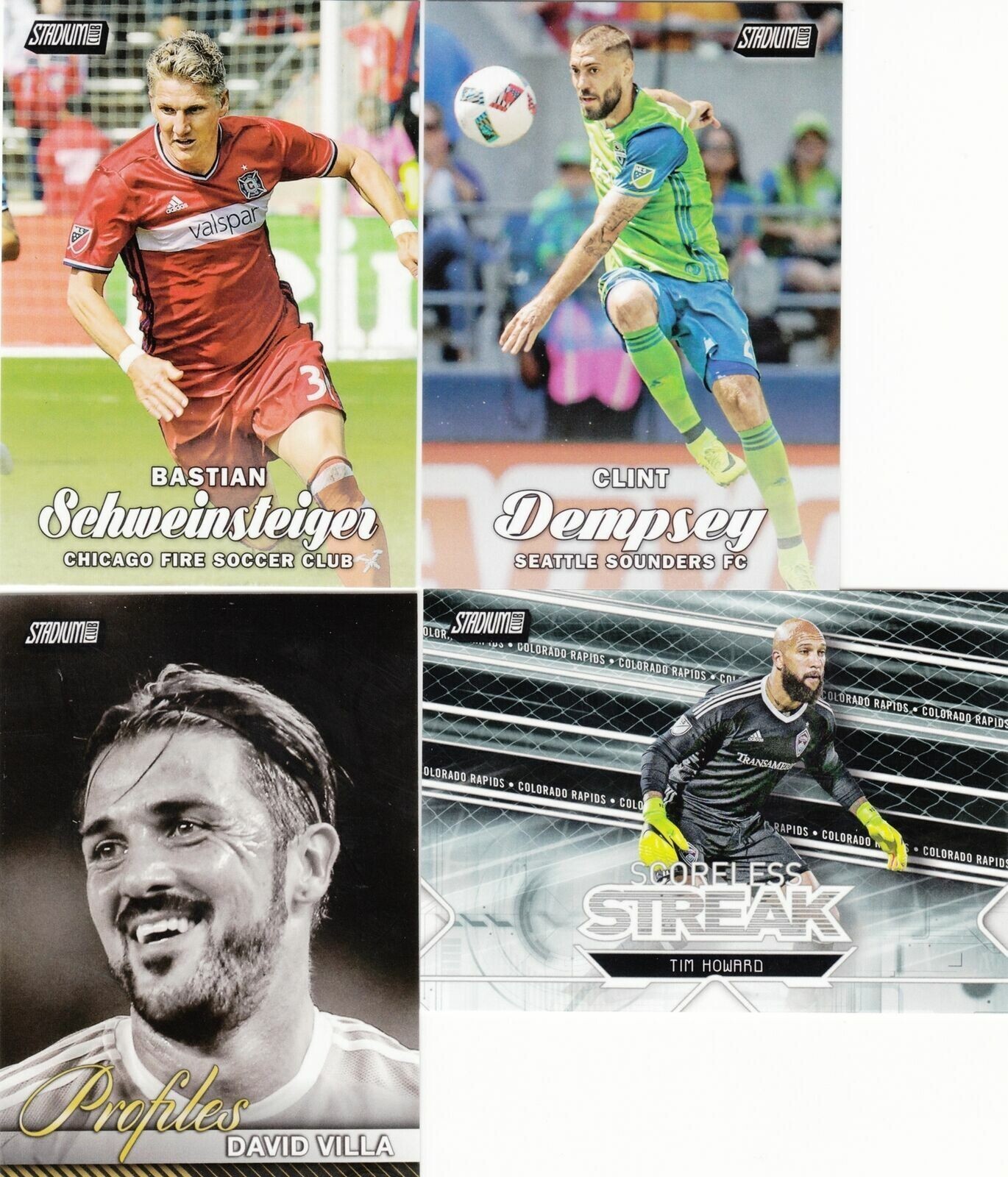 2017 Stadium Club MLS Soccer Master Set (130) Cards Base & 2 Insert ...