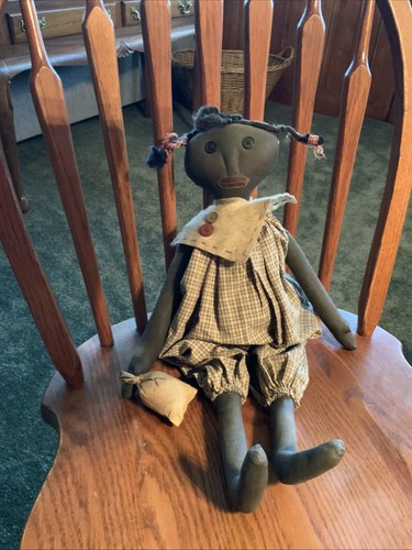 Vintage Handmade Folk Art Rag Doll 20” | eBay