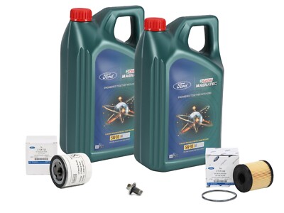 Genuine Ford Transit Custom 2.2 TDCI Oil Service Kit Inc Castrol 5w30 ...
