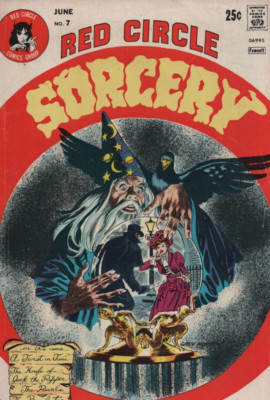 RED CIRCLE SORCERY #7 1974 Bronze Age Occult Horror Bruce Jones art ...