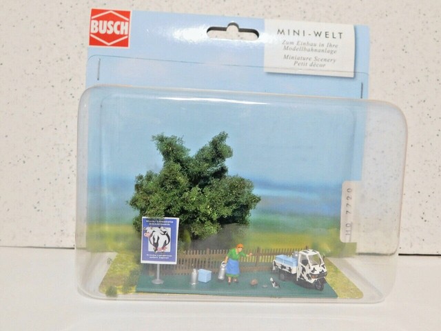 Busch 7720 HO Scale Fresh Milk Delivery Scene for sale online | eBay