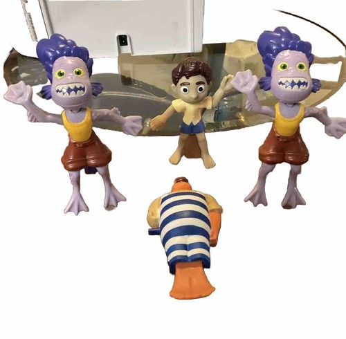 Disney Pixar Luca McDonald's Toys 4pc Lot Alberto Luca Massimo Figures ...