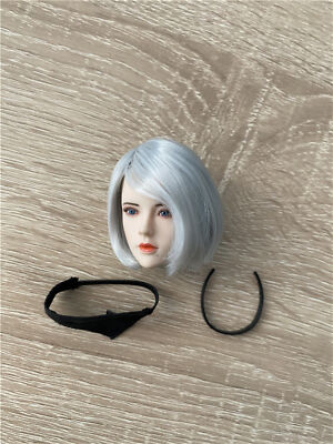 SUPER DUCK 1/6 Gamel 2B Girl Female Head Fit 12in TBLeague Body Action ...