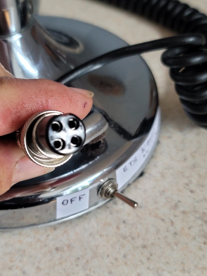 ASTATIC SILVER "K" EAGLE POWER MIC FOR GALAXY RANGER UNIDEN COBRA ...